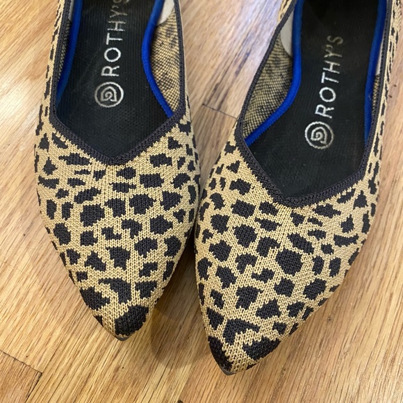Rothy's | Shoes | Rothys Cheetah Points Size 75 | Poshmark
